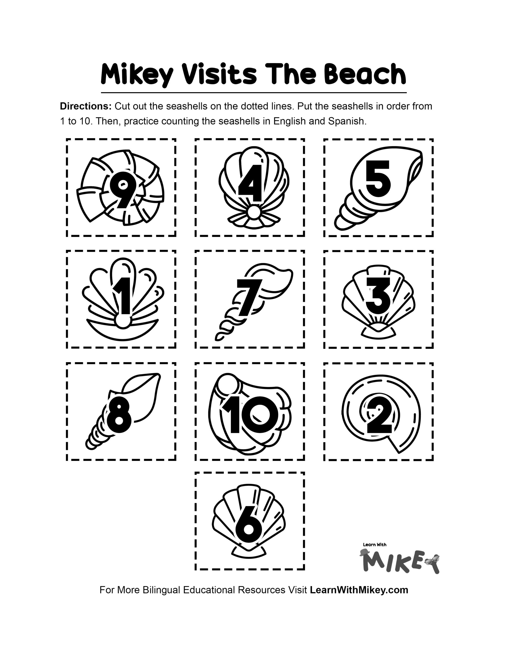 Counting Seashells – Learn With Mikey